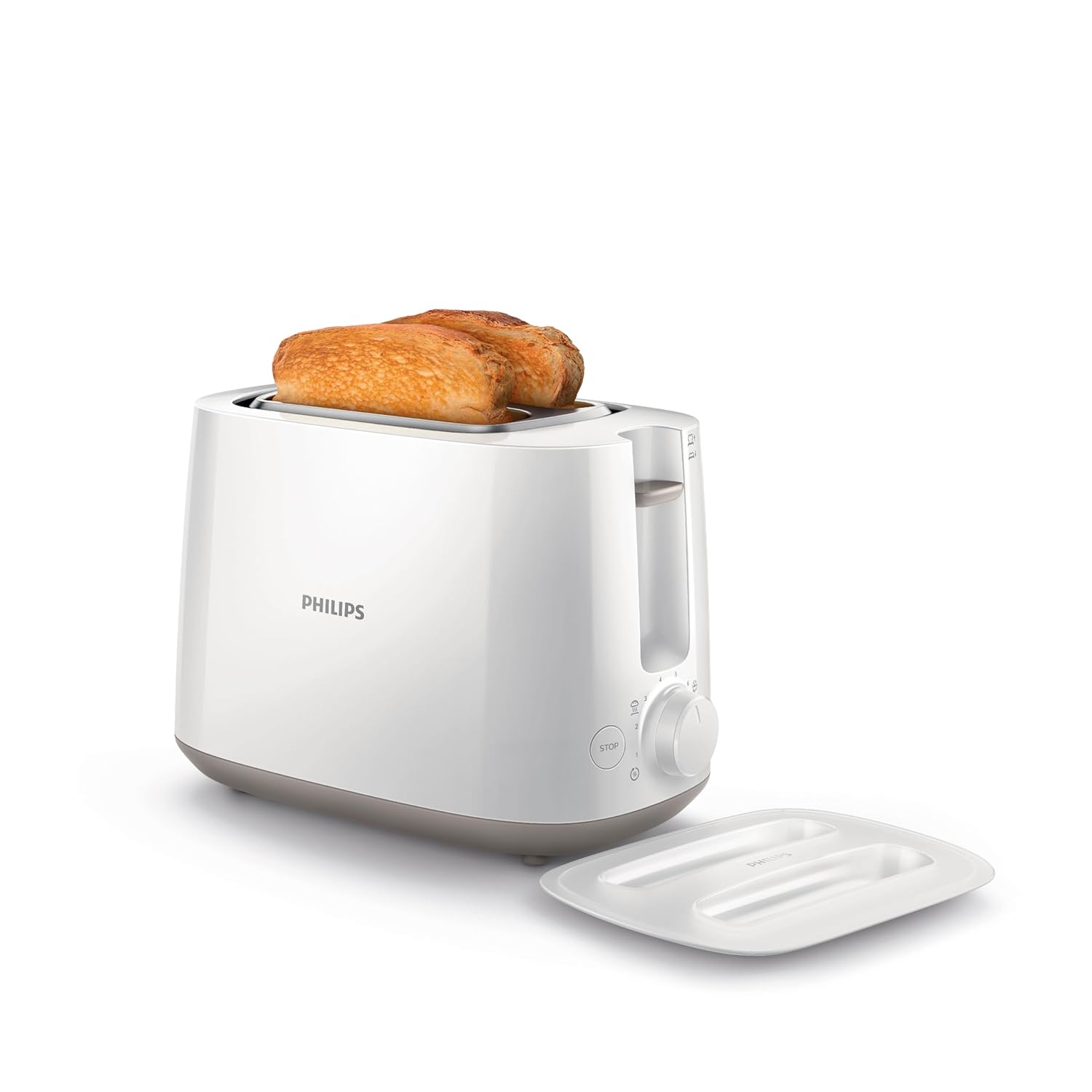 Buy Philips Two Slice Pop Up Toaster with Bun Warmer - HD2582/00