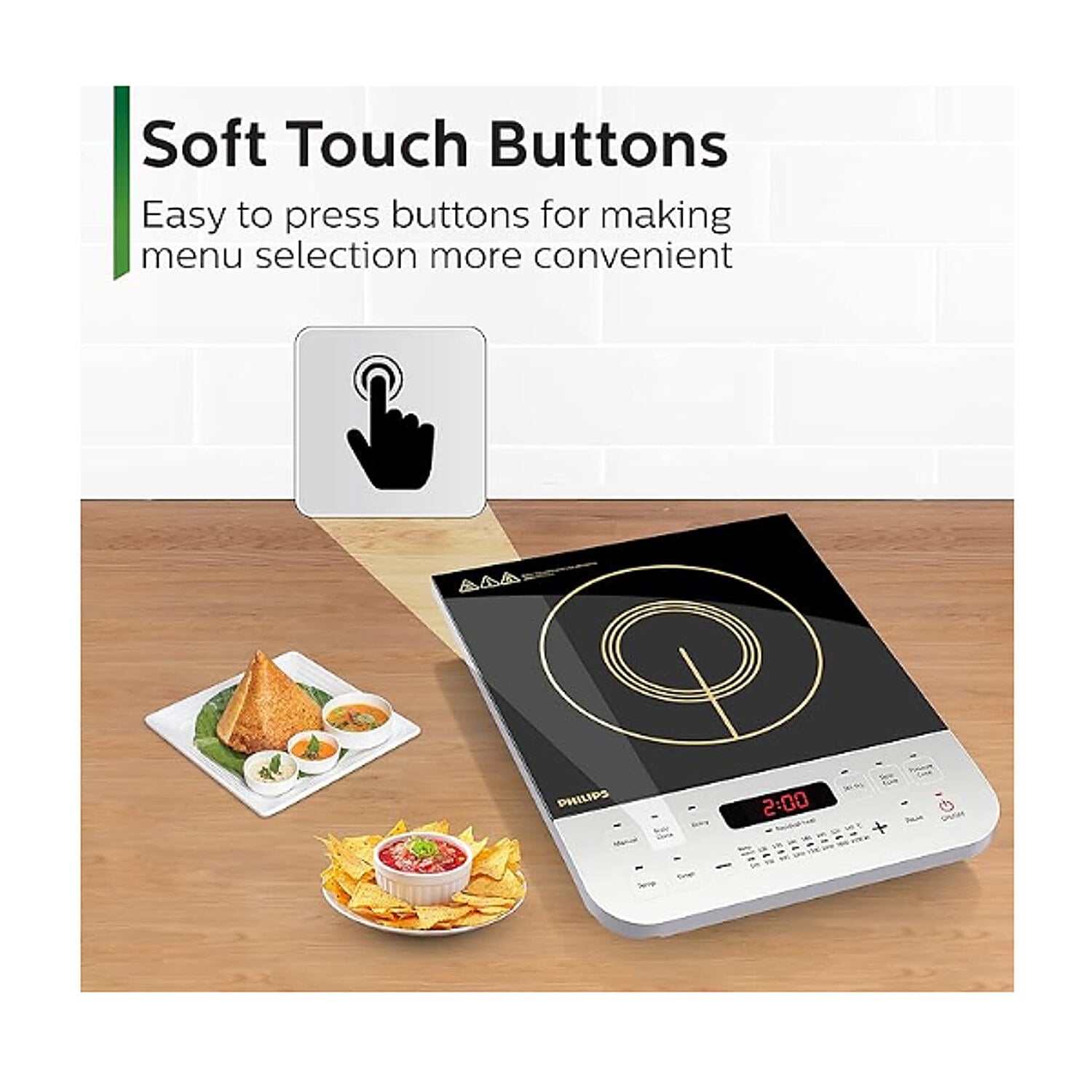 Buy Philips Viva Collection 2100-Watt Induction Cooktop - HD4928/01
