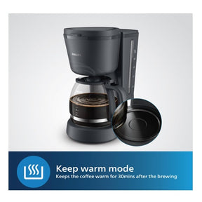 Buy Philips Daily Coffee Maker Metal Black with Aroma Twister - HD7430/90