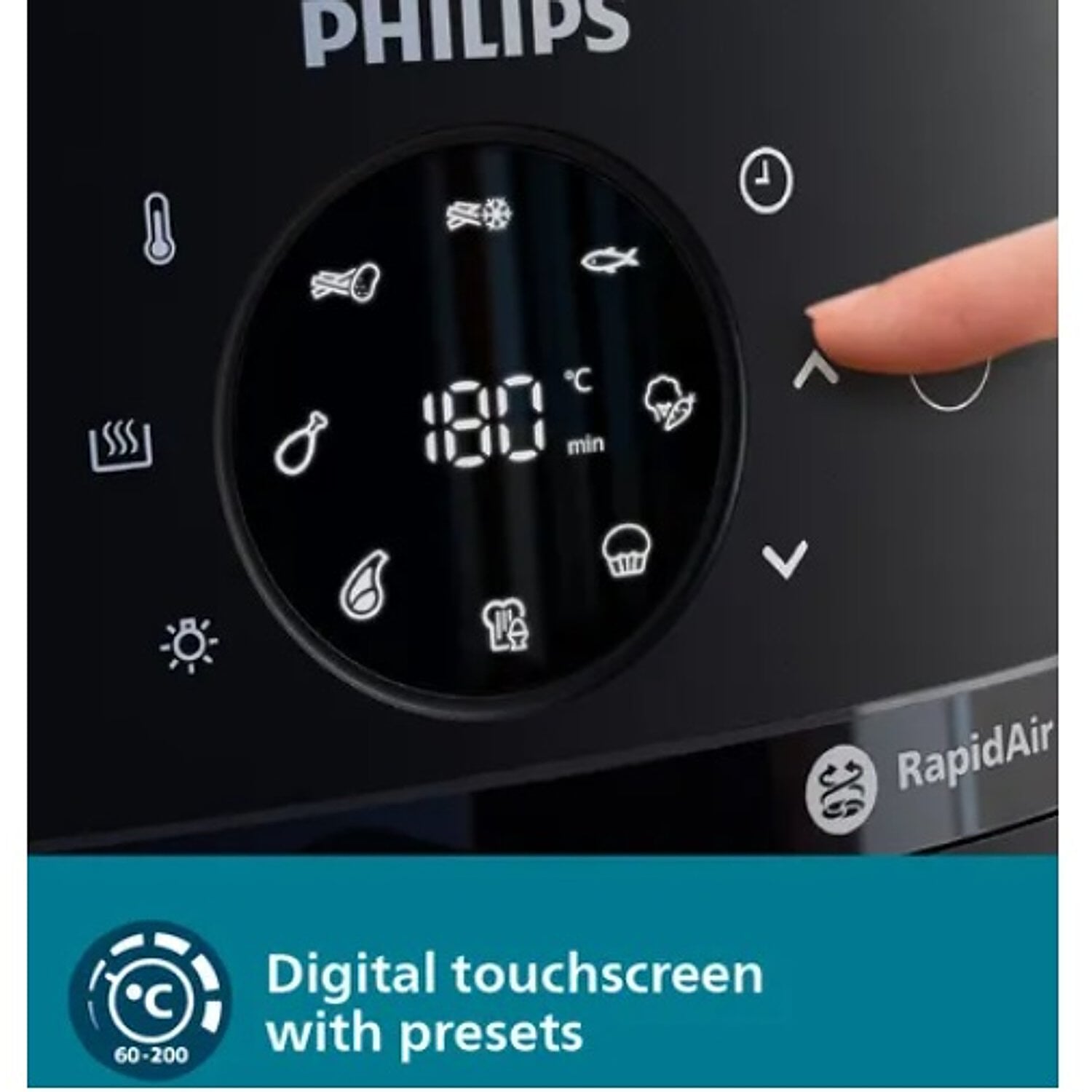 Buy Philips NA221 Digital Airfryer 4.2L with Rapid Air Tech